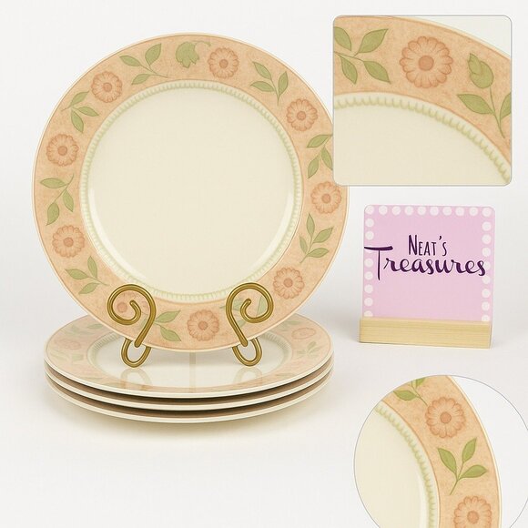 Dining | Corelle Heirloom Bloom Break Chip Resistant Pink Floral Rim ...